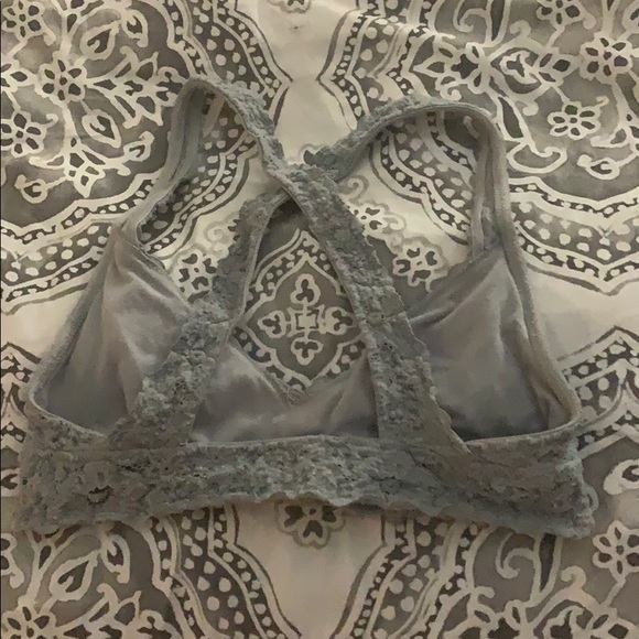 Tops | Gray Lace Bralette | Poshmark